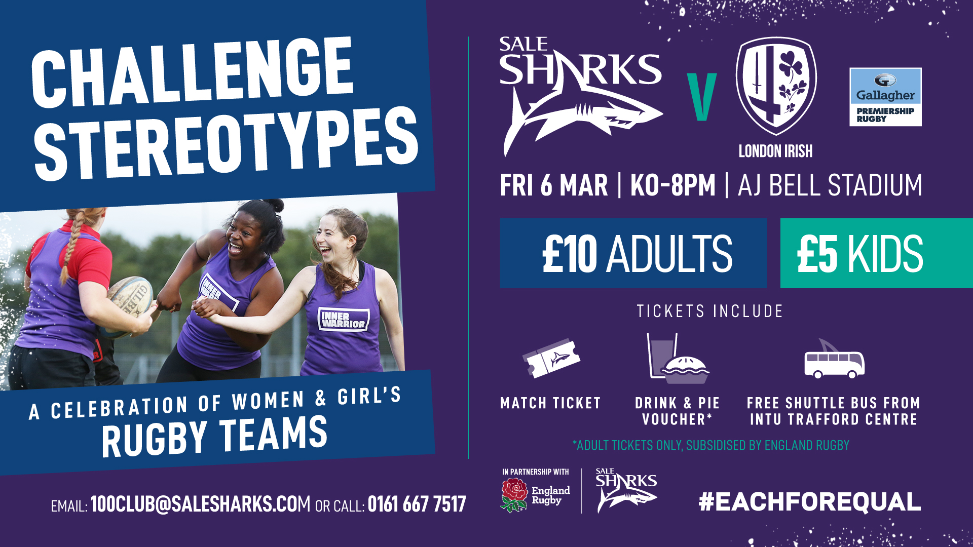 A Celebration Of Women's & Girl's Rugby Teams | Sale Sharks