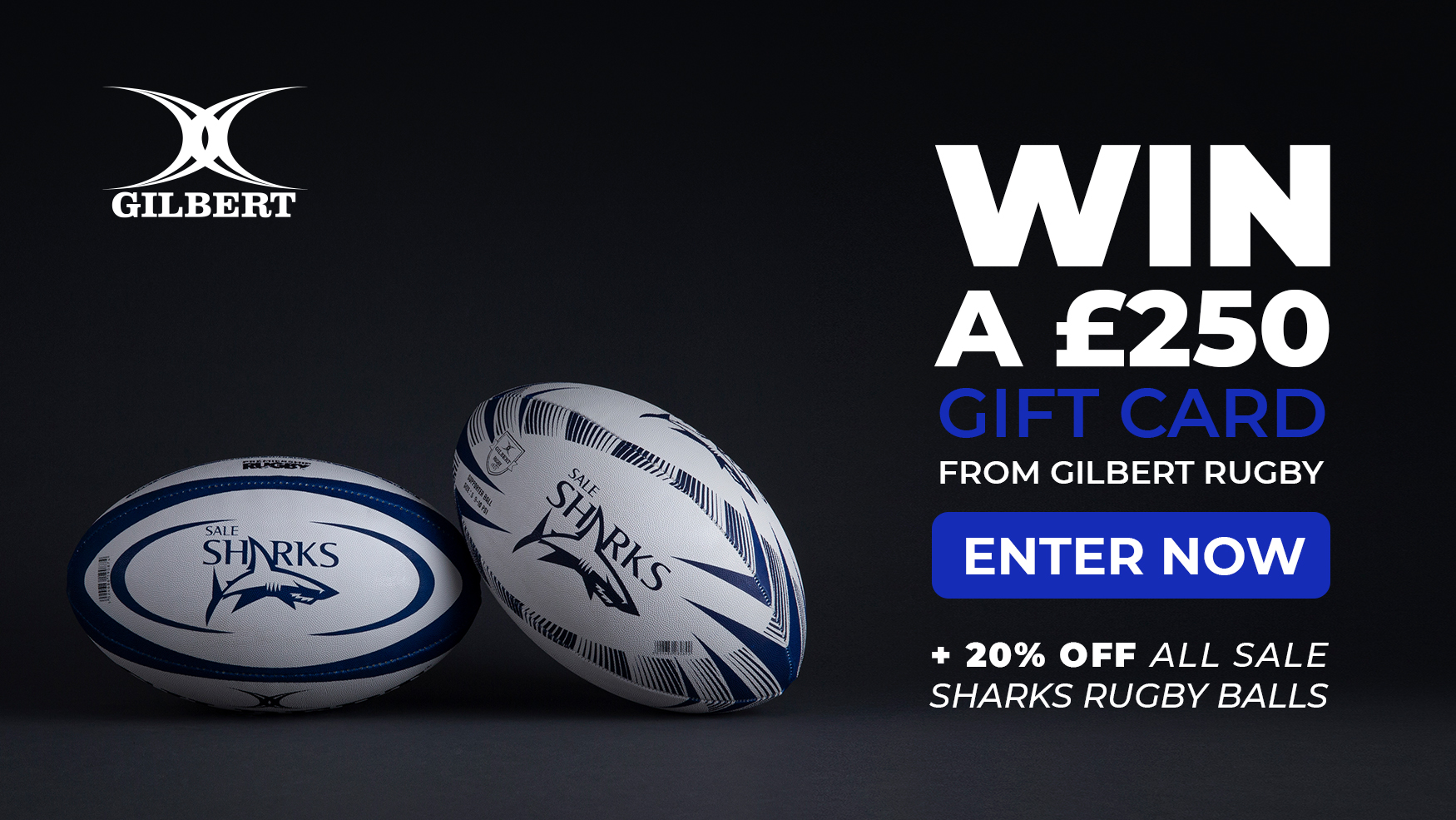 Win £250 to spend at Gilbert Rugby | Sale Sharks