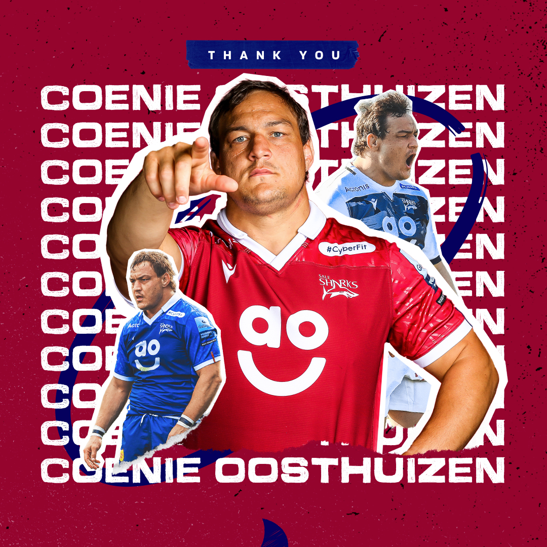 Coenie Oosthuizen to leave Sale Sharks | Sale Sharks