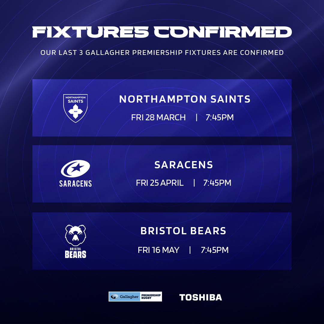 Prem Rugby confirms regular season fixtures | Sale Sharks