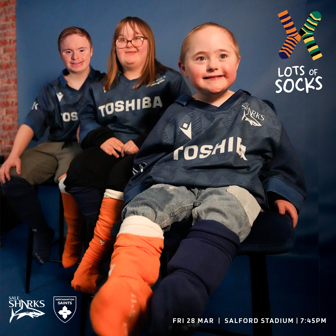 Sharks and Saints join forces to raise Down’s syndrome awareness | Sale ...