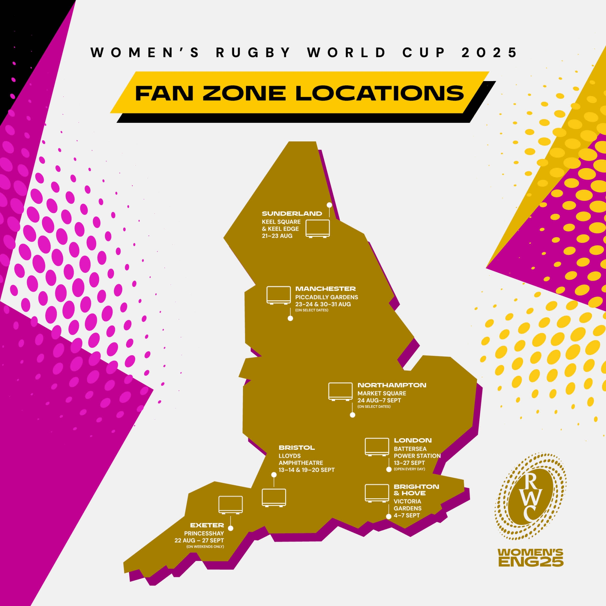 England ready to welcome the world as Women’s Rugby World Cup 2025 Fan ...